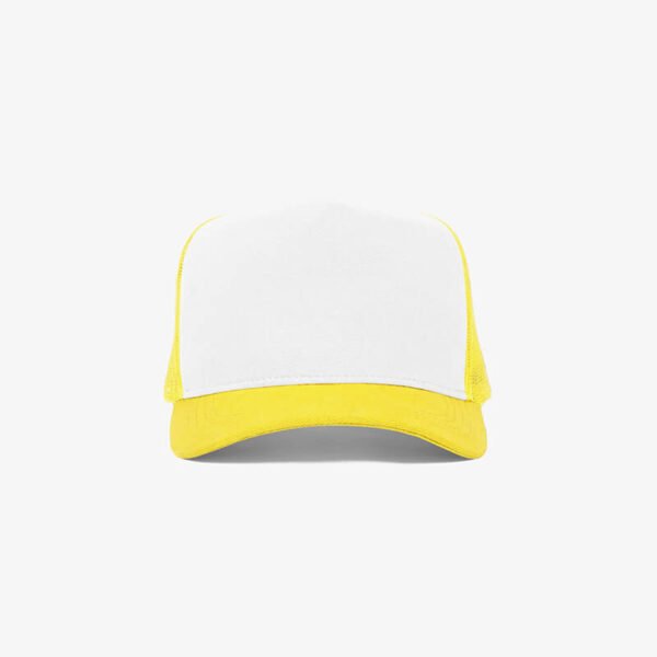 Boné trucker de tela todo amarelo - One color Hurdle Boné personalizado