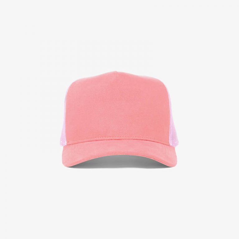 Boné trucker de tela rosa claro - One color Hurdle Bonés personalizados